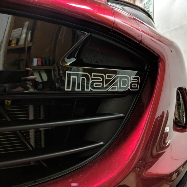 Mazda Miata Front Bumper Logo; Like OEM Decal, Vintage Styles Available ...