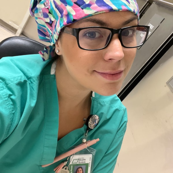 Satin Lined High Bun Scrub Cap, Surgical Nurse Cap for Long Hair - Etsy