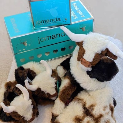 Highland Cow Soft Toy, Mini, Cuddly Toy, Cow Gift, Newborn, Present ...