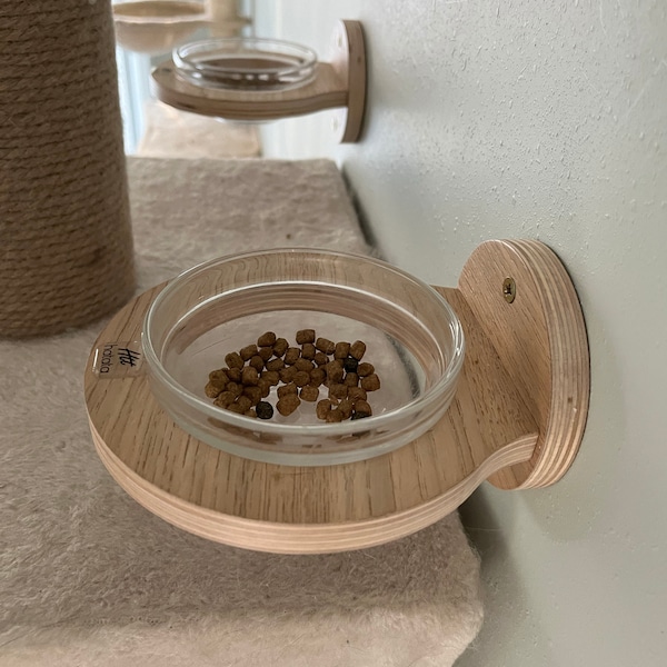 Wall Mounting Wood Feeder for Cats, Small and Medium Dogs - Etsy