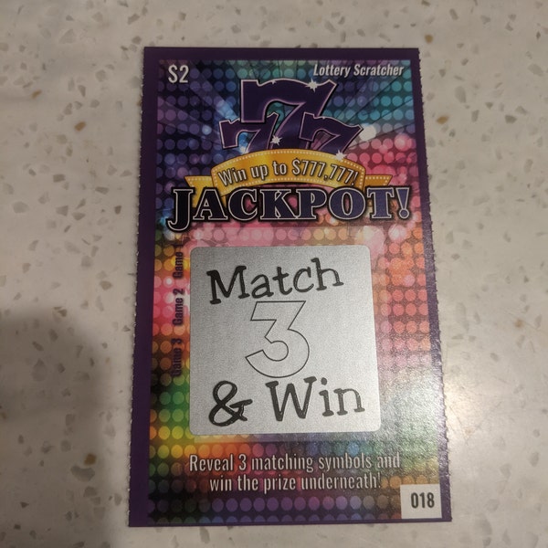 Scratch off Pregnancy Announcement 5 Card Jackpot Lotto Lottery Replica ...