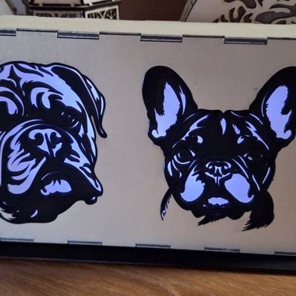 French Bulldog Laser SVG Cut File, French Bulldog Wall Art SVG, DXF ...
