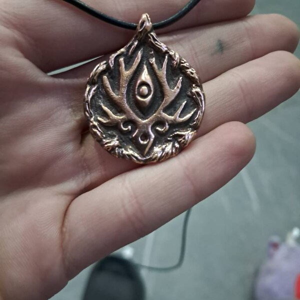 Lugh Sickle Pendant in Solid Brass - Etsy