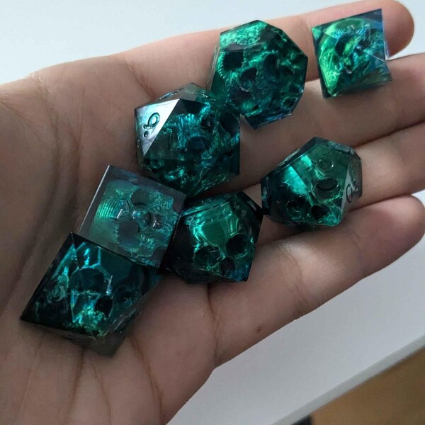 Dice Set Skull Sharp Edge, D&D Dice Set for Dungeons and Dragons D and ...