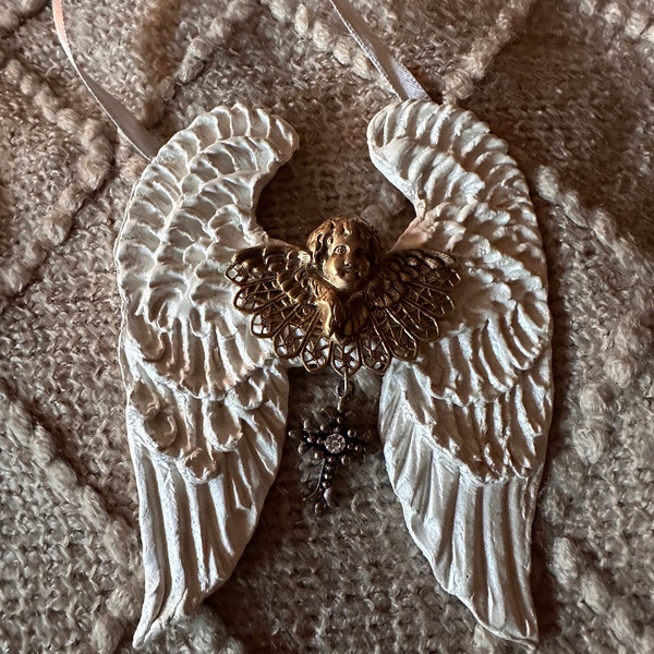 Dragonfly Angel Wings Wall Decor Hand Sculpted Angel Wings Precious ...