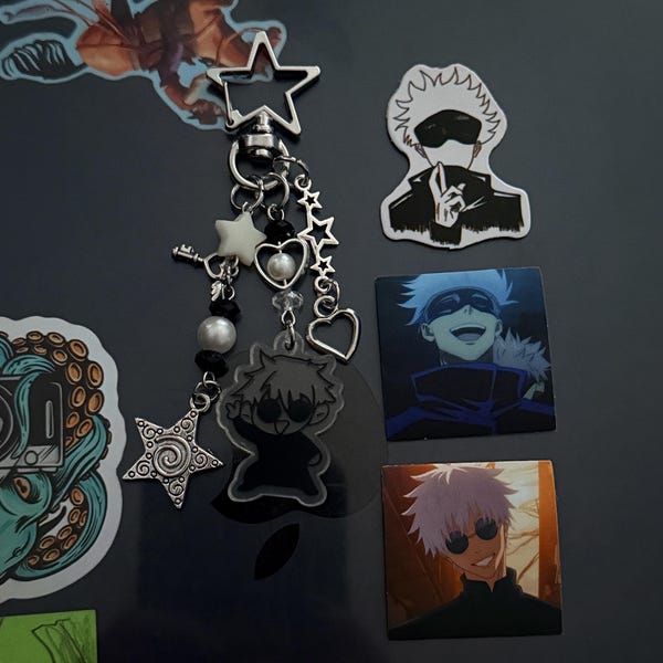 Gojo Geto Phone Charm, Jujutsu Kaisen Phone Charm, Cute Anime Phone ...