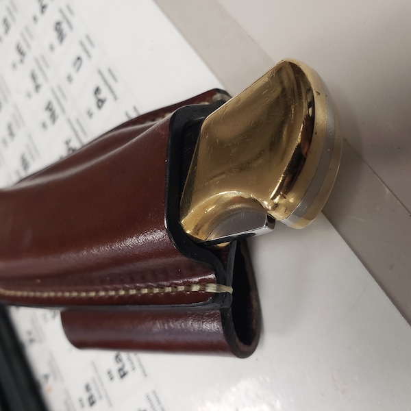 Vertical and Horizontal Leather Sheath for Buck 110 Folding Hunter ...