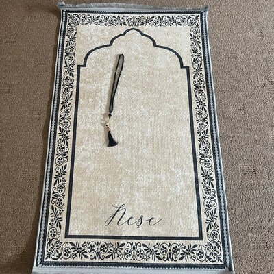 Personalized Foam Padded Prayer Mat, Muslim Prayer Rug, Janamaz ...