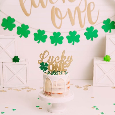 Lucky One Cake Topper, Lucky One First Birthday Party, Lucky One ...