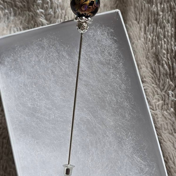 Gold Finished or Silver Plated 3 Inch Stick Pins Shades of Blue Pin ...