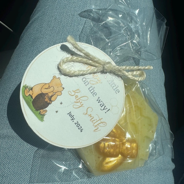 Honey Bee Soap Baby Shower Favors, Set of Honey Bee Soap, Bee Honeycomb ...