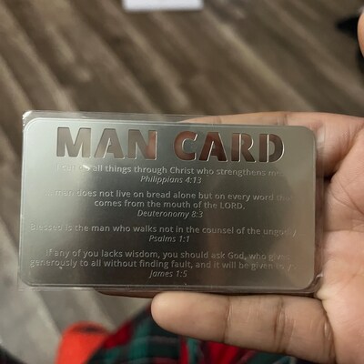 Man Card Individual Card - Etsy