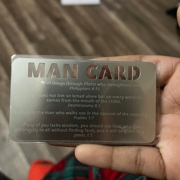 Man Card - Individual Card - Etsy