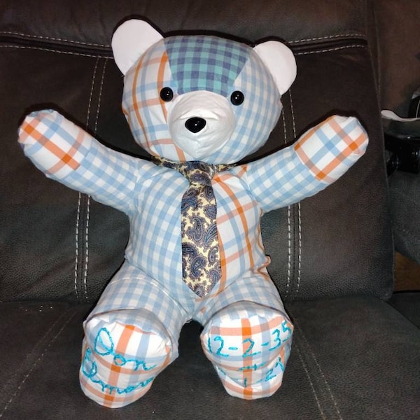 Memory Bear Easy 18 Sewing Pattern Simple Bear Pattern Sewing Pattern ...