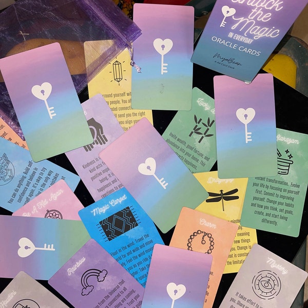 Unlock the Magic Oracle Cards ***NEW*** Tarot Oracle Divine - Etsy