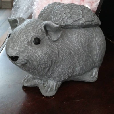 Guinea Pig Angel Statue, Concrete Pig Memorial, Remembrance Figure ...