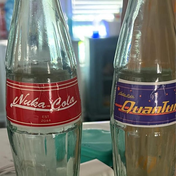 Nuka Cola Label Quantum Cola Fallout for Fans Sticker Label Fan Art ...