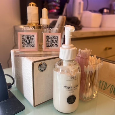 QR Code Sign MINI / Social Media Sign Single With 1 to 4 Codes / SIZE ...