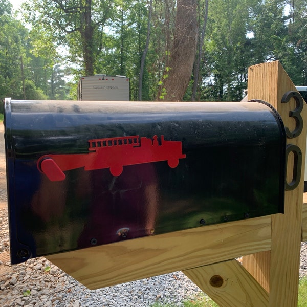 Firetruck Mailbox Flag - Etsy