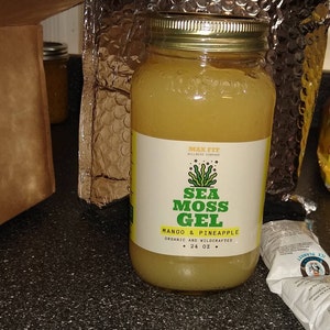 Organic Pure Sea Moss Gel Wildcrafted Irish Seaweed Moss - Etsy