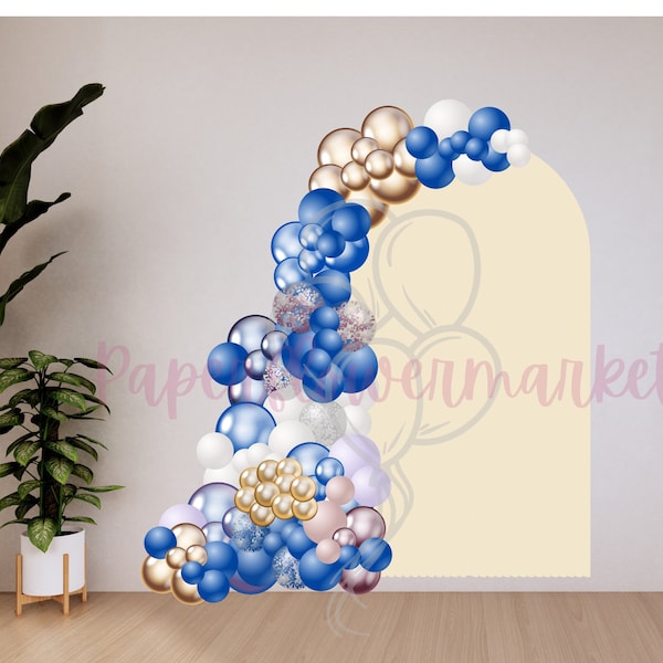 Balloon Clusters SVG Bundle: Editable Colors, Party Decor Mockups ...