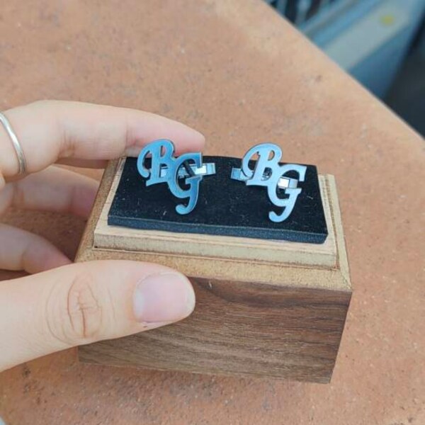 Personalized Name Cufflinks Customized Cufflinks Groom Wedding ...