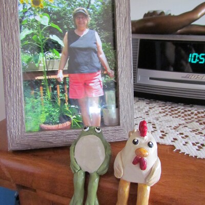 Handmade Polymer Clay Sitting Mini Animal Figurine Gift Set Decor Hand ...