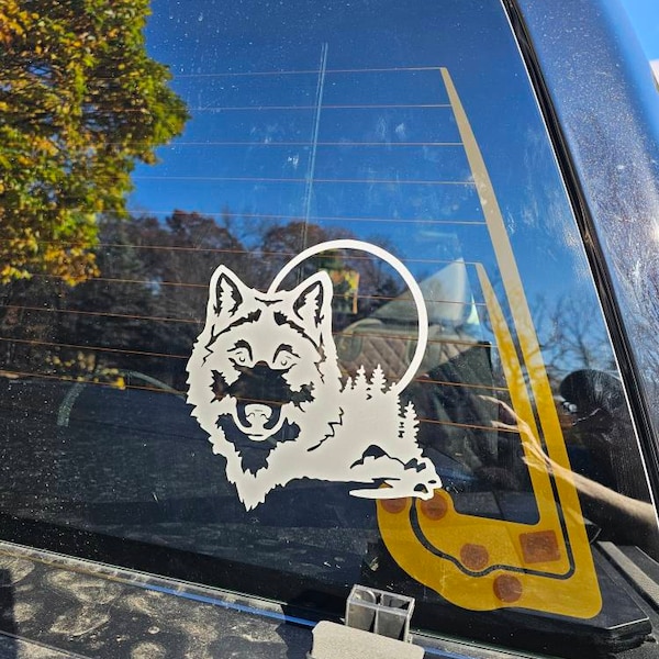 Wolf Vinyl Decal - Car Window Sticker - Etsy