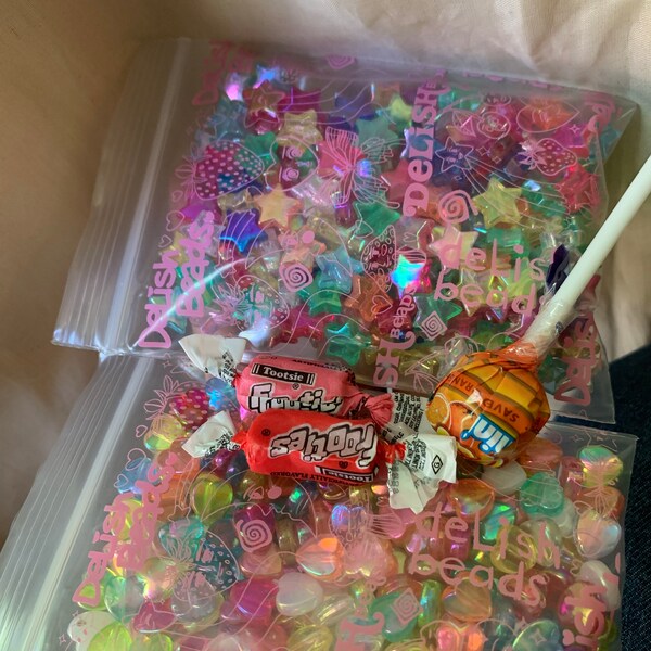 Plastic Star Beads - 10mm Small AB Iridescent Plastic Acrylic or Resin ...