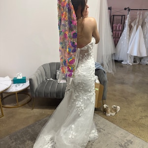 Rosa. Romantic Red Rose Wedding Cape or Veil / Floral Bridal - Etsy