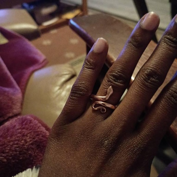Consecrated Copper Snake Ring – Sadhguru Meditation Jewelry - Etsy