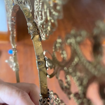 Golden Blind Mask Gothic Mask With Flowers Fantasy Mask Halloween Mask ...