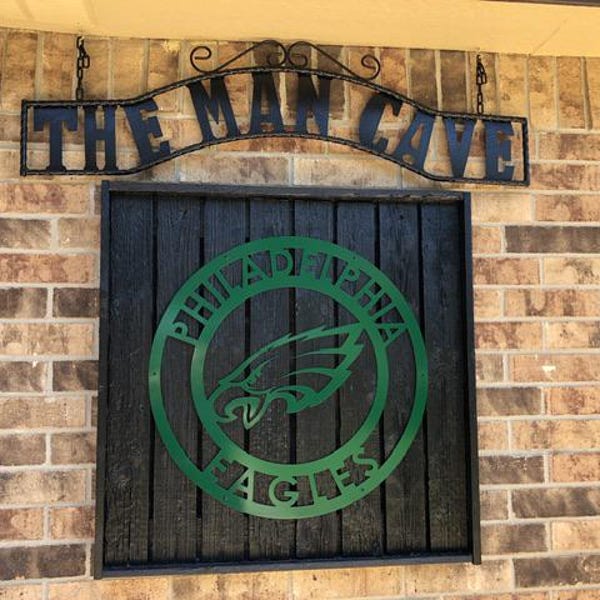 Custom Made Dallas Cowboys Circle Metal Sign- Metal Wall Art- Garage ...