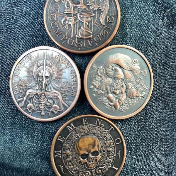 Fiat Justitia Ruat Caelum Latin Challenge Coin | Hobo Nickel | Worry ...