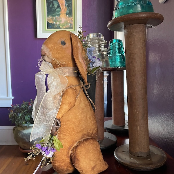Primitive Winter Mouse , Christmas Thyme Mouse , Rustic Room Decor ...