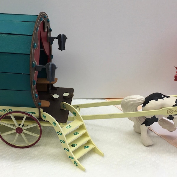 Gypsy Wagon Kit DIY Build a Miniature Wagon Vardo - Etsy