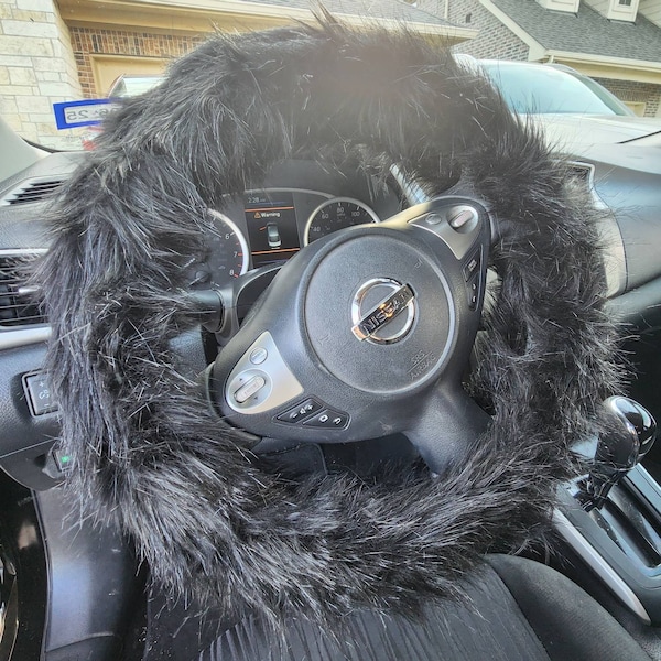 Fuzzy Car Accessories, Steering Wheel Cover, Gear Shift Knob Cover ...
