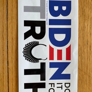 BIDEN for Truth removable Bumper Sticker - Etsy