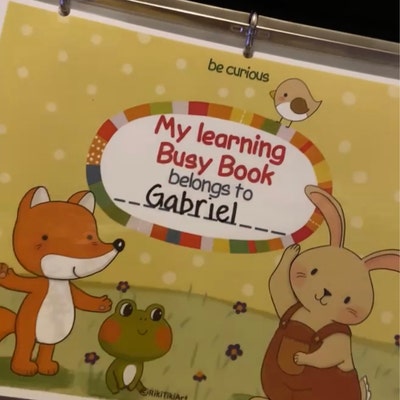 Preschool Learning Binder Toddler Busy Book Printable Quiet Book for ...