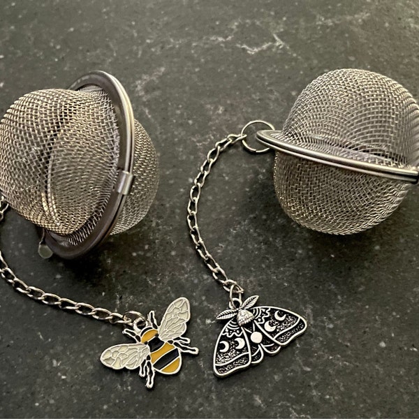 Moon Phase Moth Tea Infuser Horror Fan Loose Leaf Tea Mesh Tea Ball ...