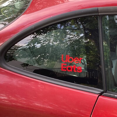 Uber Eats Logo long Version Vinyl Decal Sticker Multiple Colors ...