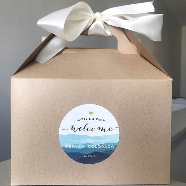 Colorado Stickers, Mountain Sticker, Colorado Wedding Sticker, Welcome ...