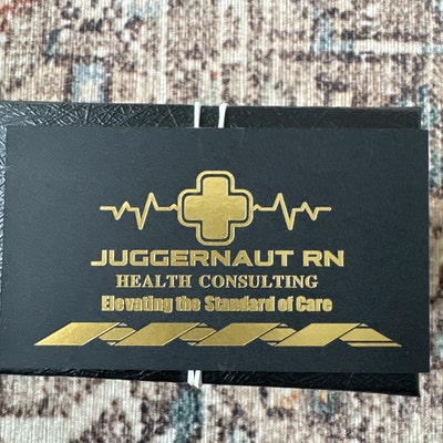 100 Luxury Gold Foil Business Cards Design and Print, QR Calling Cards ...