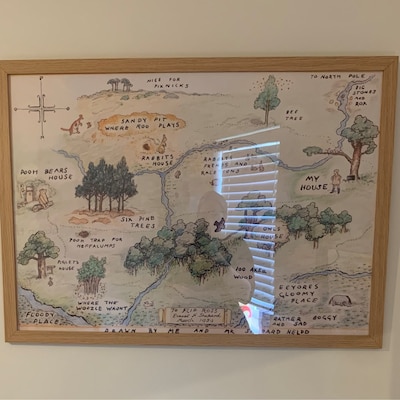 100 Aker Wood Map Winnie the Pooh Print - Etsy