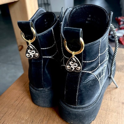 Silver Skeleton Boot Charms - Etsy