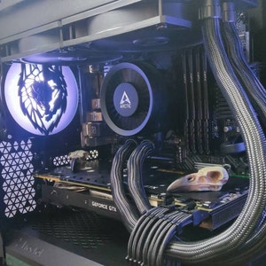 Peekaboo Cat Fan Cover 120mm RGB Fan Grill Custom 3D Printed Gaming PC ...