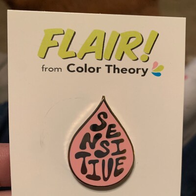 Enamel Pin, Sensitive Soul, Hand Lettering 4 Color Options - Etsy