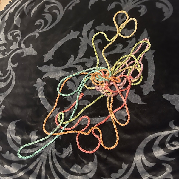 UK Dyed Hemp Rope. Choose Your Length and Colour. Bondage Shibari Rope ...