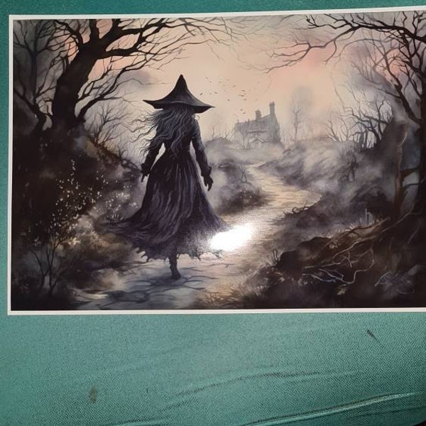 Pagan Witch and Seer Ritual PRINTABLE Goth Wall Decor for Woodland ...