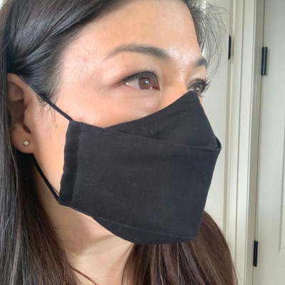 3D Face Mask Triple Layer Washable Comfortable Reusable Cotton Fabric ...